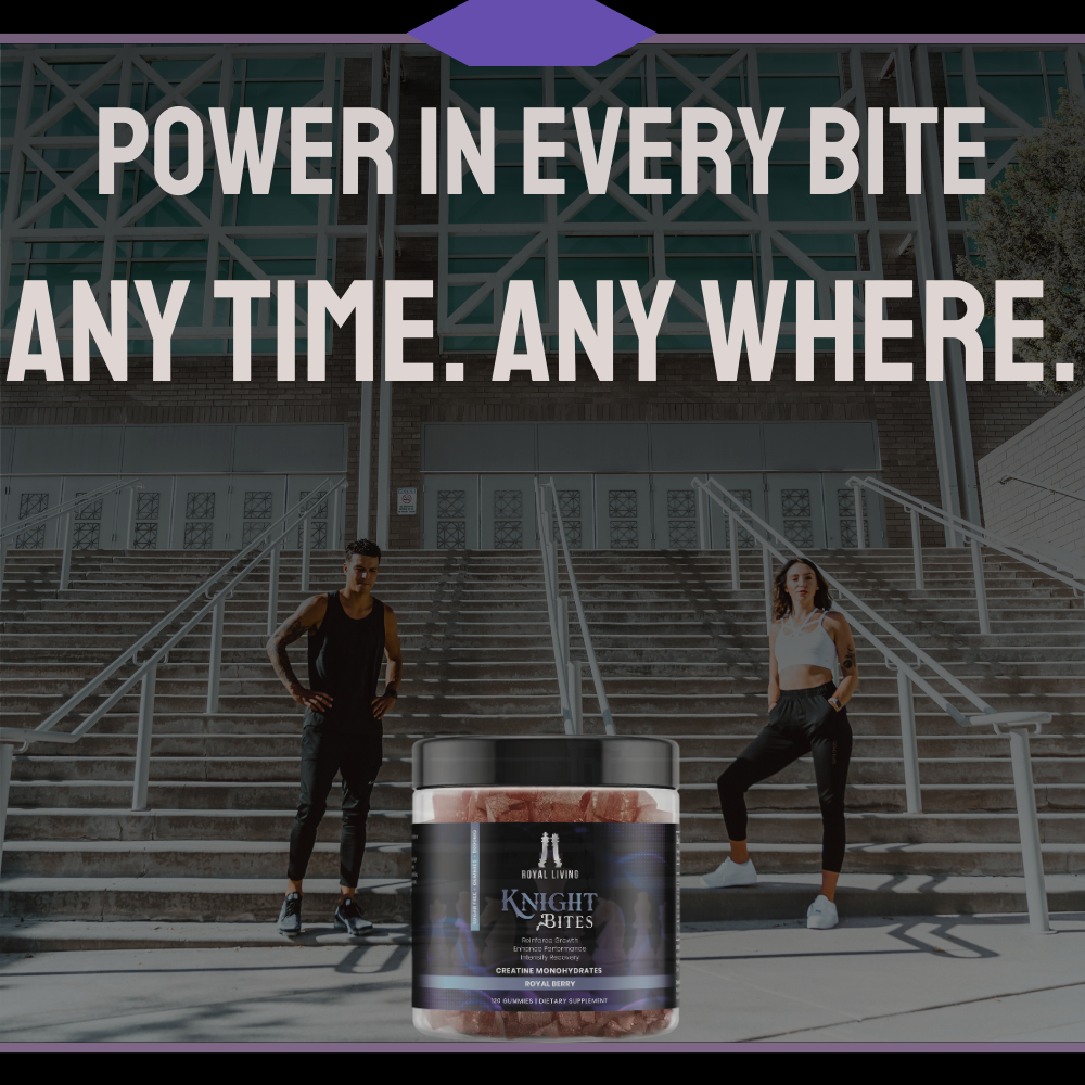 Knight Bites Creatine Monohydrate Gummies for Men & Women Workout ...