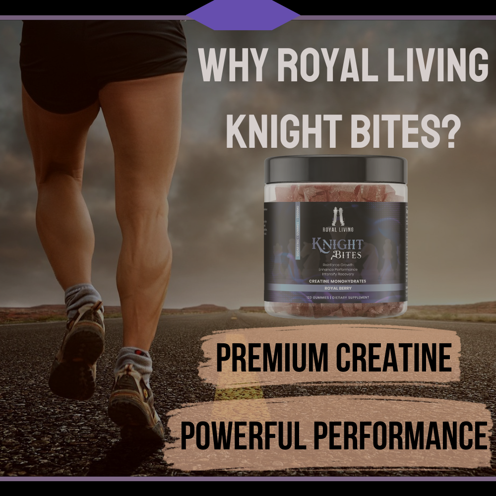Knight Bites Creatine Monohydrate Gummies for Men & Women Workout ...